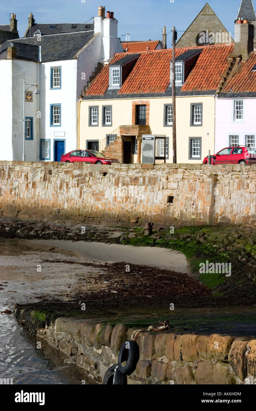 St Monans Harbour front in Fife, Scotland Stock Photo - Alamy
