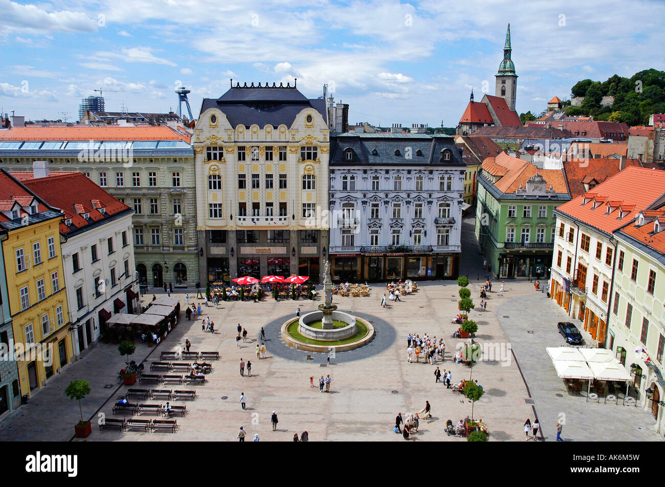 Main square / Bratislava Stock Photo - Alamy