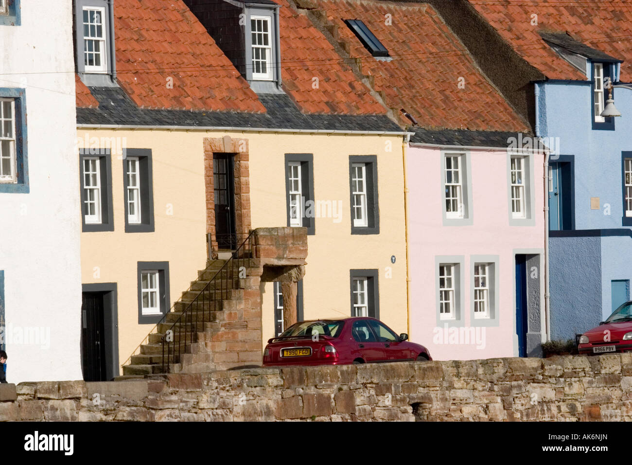 St Monans Harbour front in Fife, Scotland Stock Photo - Alamy