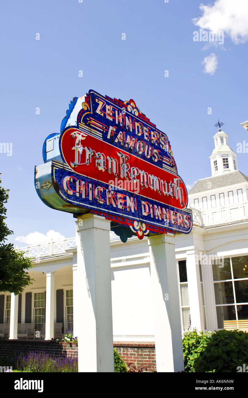 Zehnder s Chicken dinners Restaurant Frankenmuth Michigan MI Stock ...