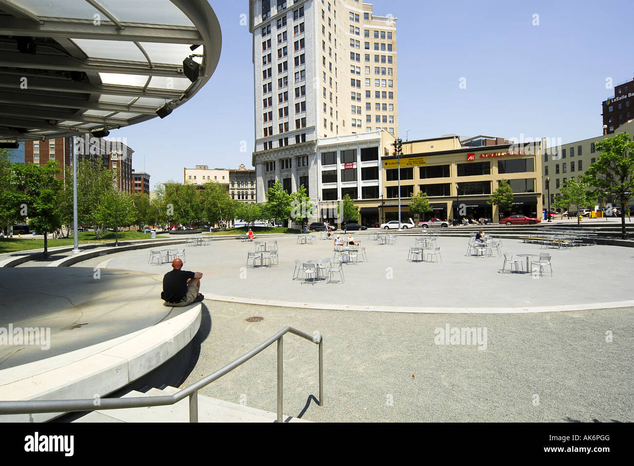 Rosa Parks Circle Grand Rapids Michigan MI Stock Photo - Alamy