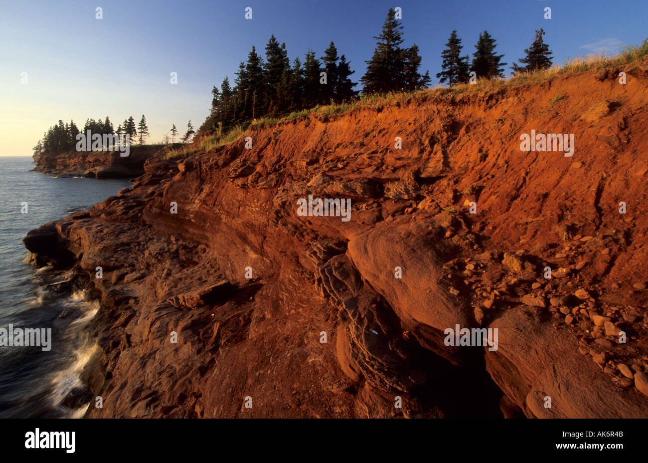 coastal cliff at Seacow Point Prince Edward Island Stock Photo - Alamy