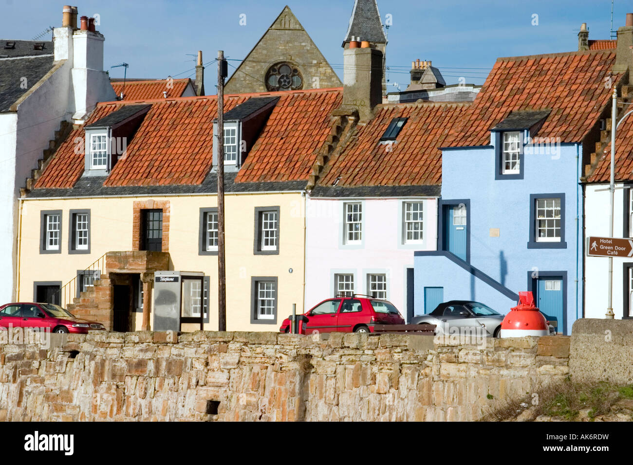 St Monans Harbour front in Fife, Scotland Stock Photo - Alamy