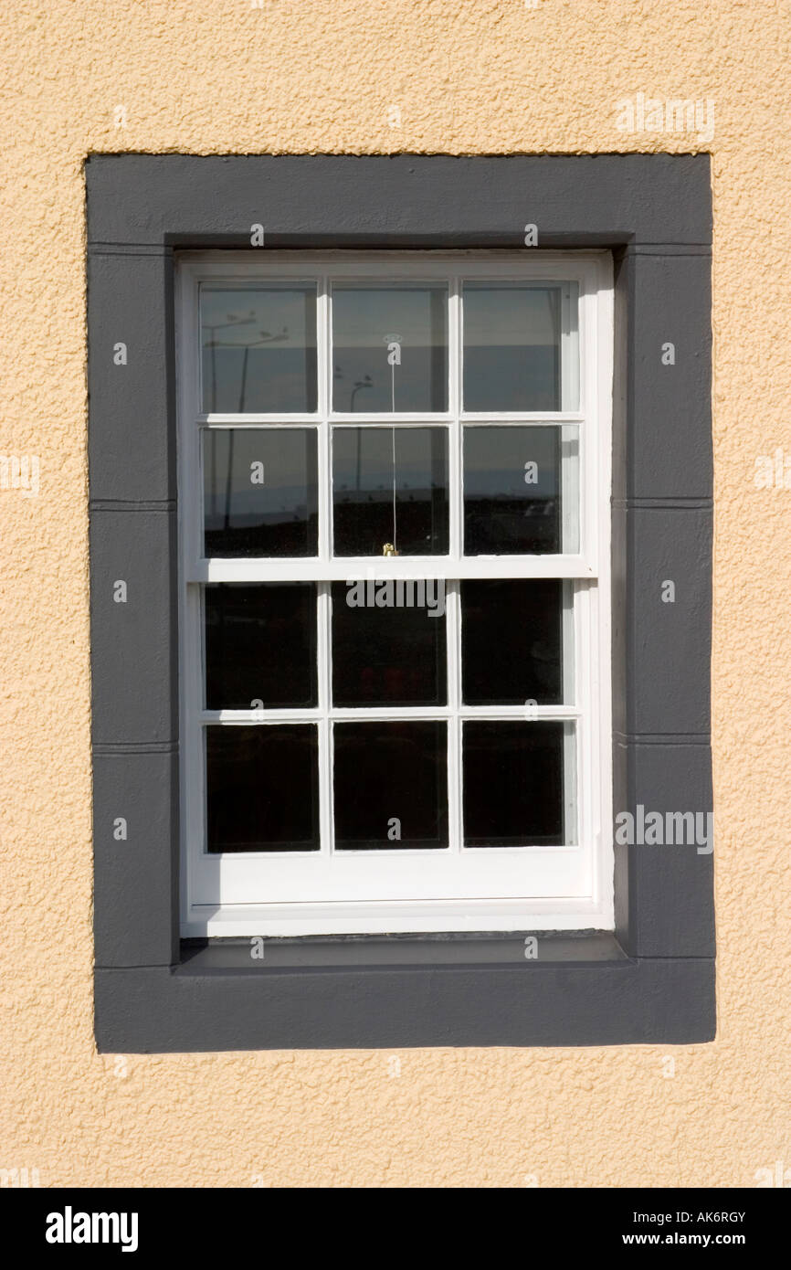 Window of a traditional fishing village in Fife Stock Photo - Alamy