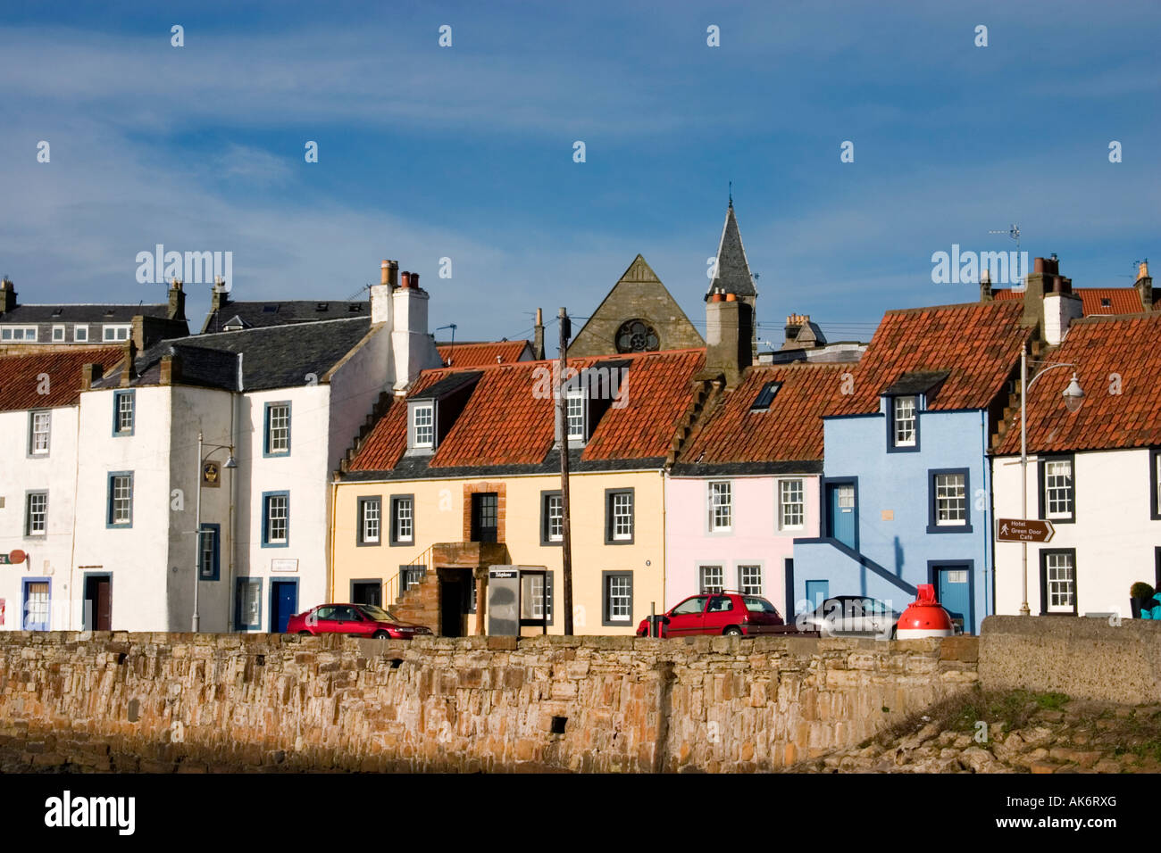 St Monans Harbour front in Fife, Scotland Stock Photo - Alamy