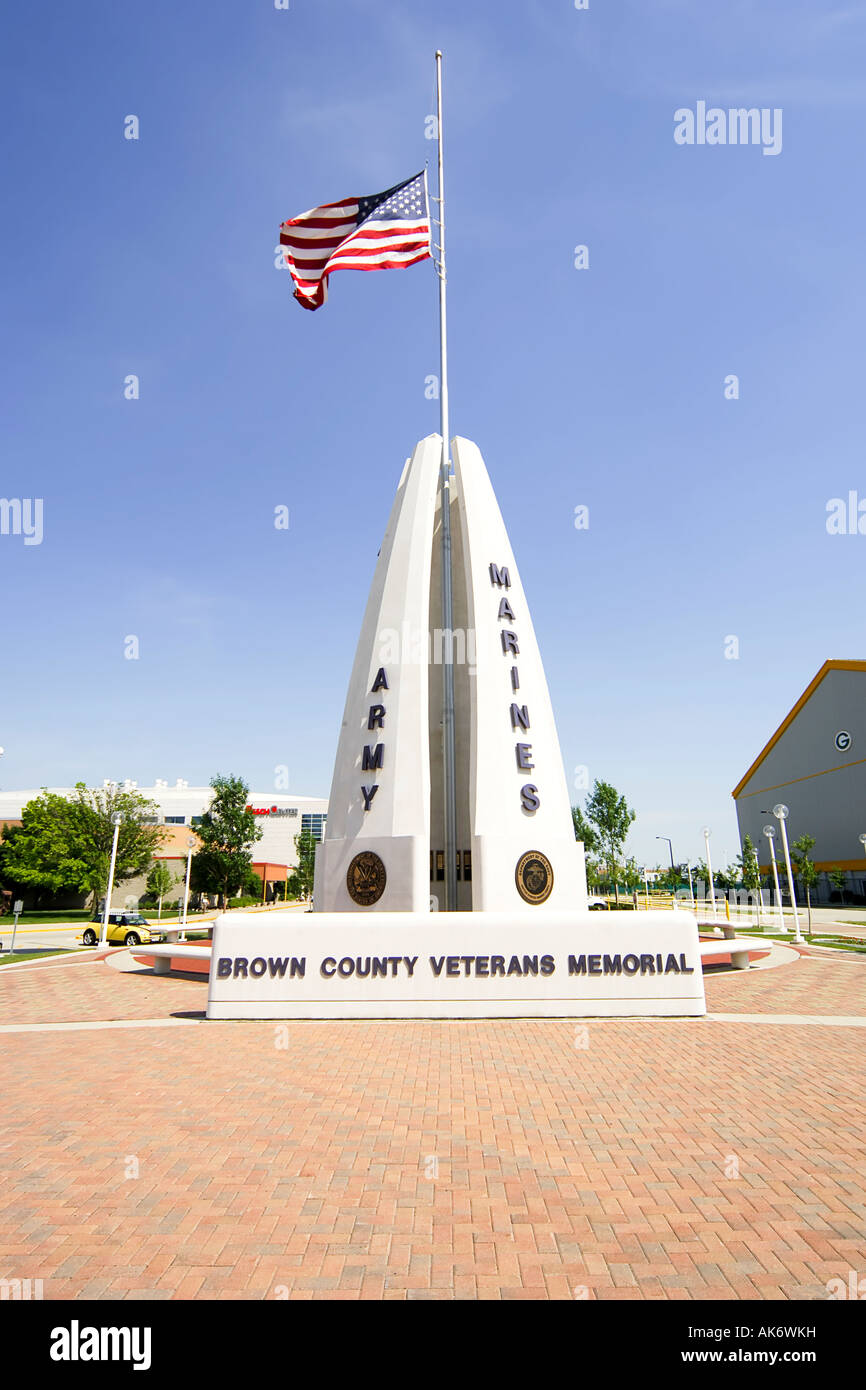 Green Bay War Memorial Wisconsin WI Stock Photo - Alamy