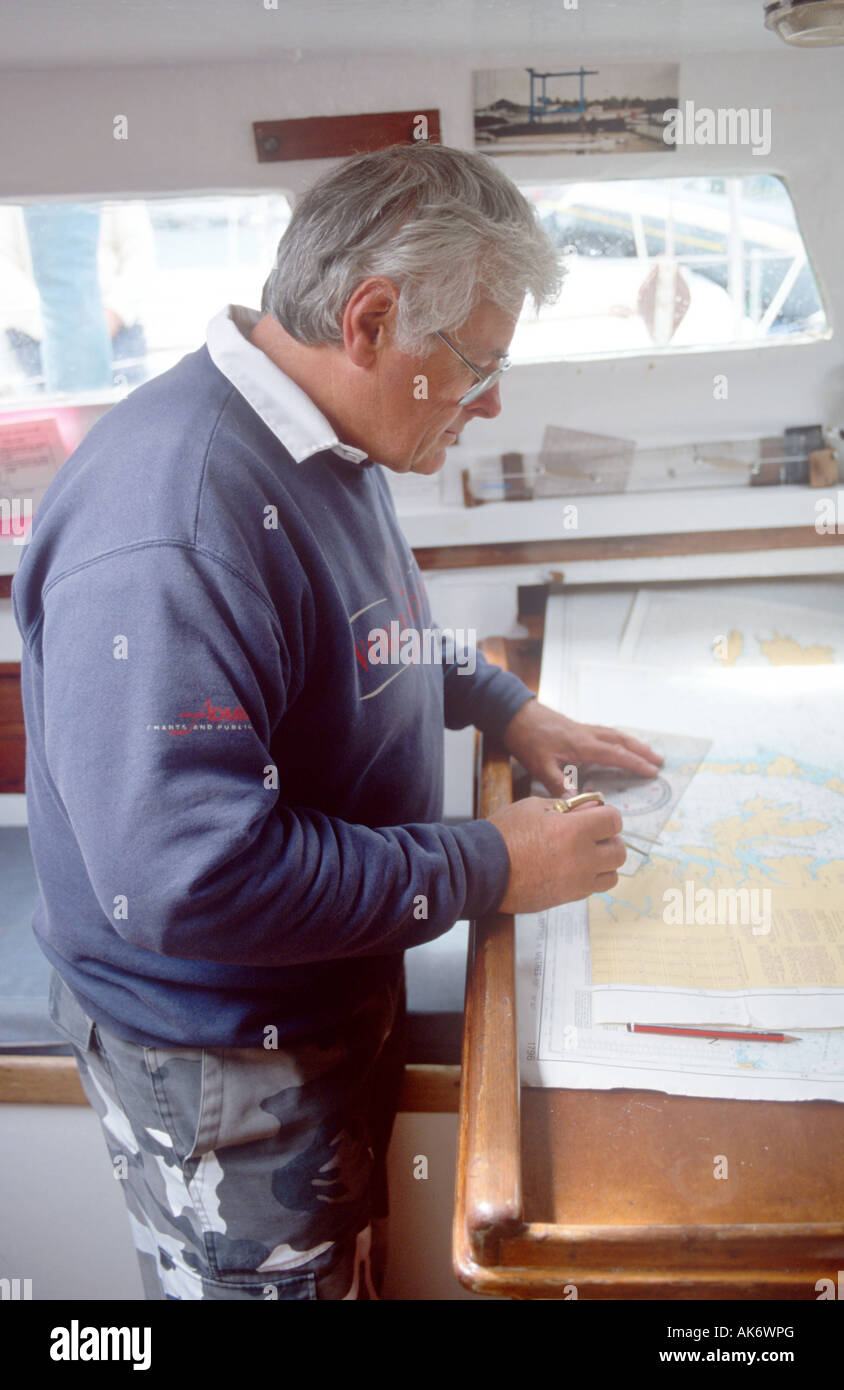 Nautical chart charts hi-res stock photography and images - Alamy