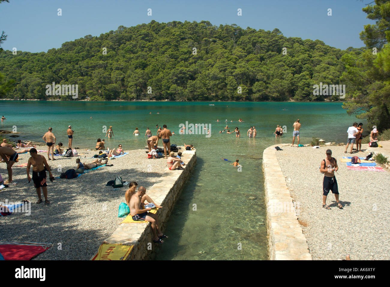 Mljet National Park beach Stock Photo - Alamy