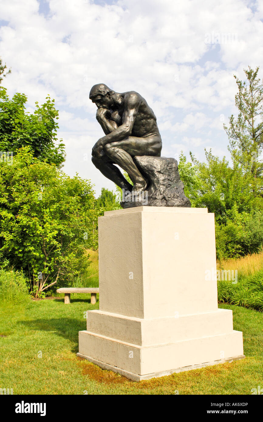 The thinking man thinker statue hi-res stock photography and images - Alamy