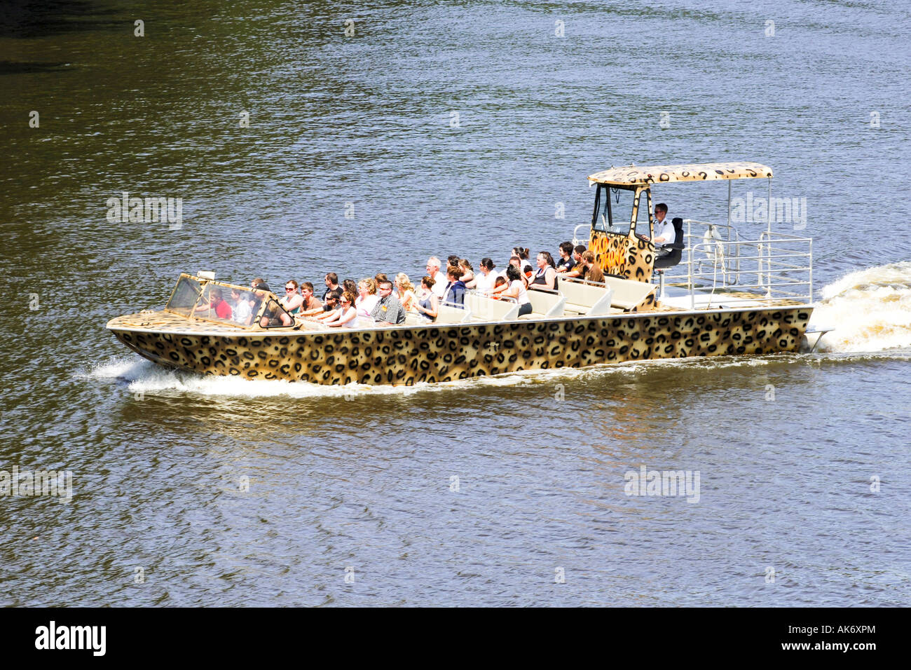 Tourist boats on the Wisconsin River in the Dells WI Stock Photo - Alamy
