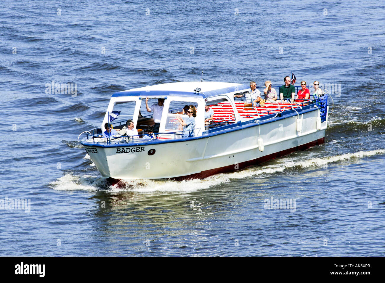 Tourist boats on the Wisconsin River in the Dells WI Stock Photo - Alamy