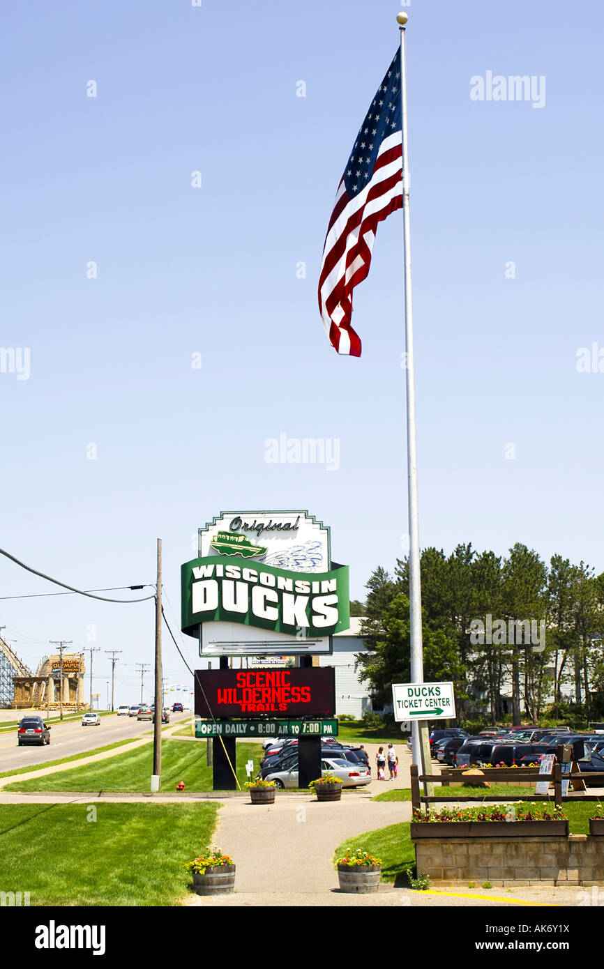 The one and only original Wisconsin Ducks tourist rides around the ...