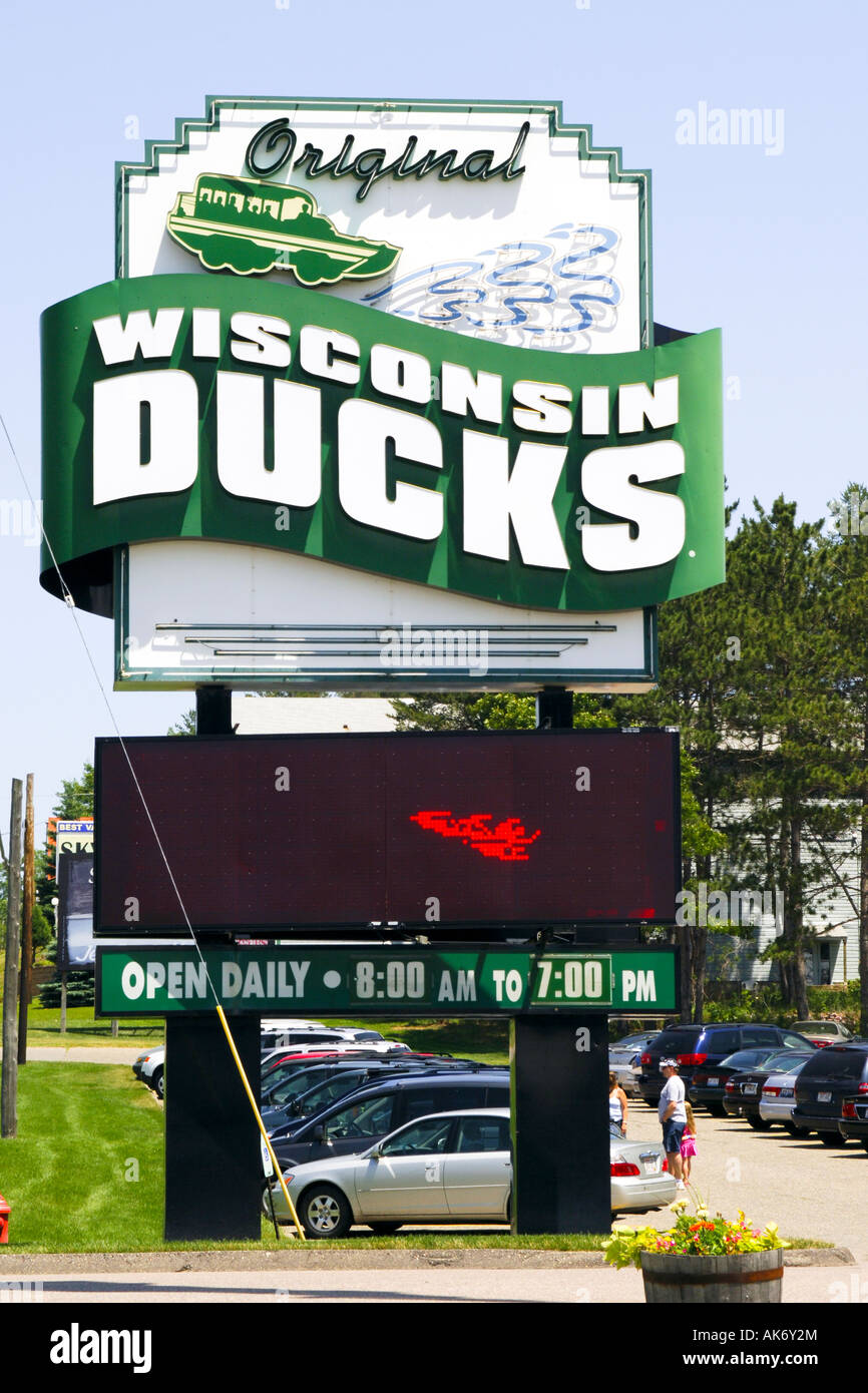 The one and only original Wisconsin Ducks tourist rides around the ...
