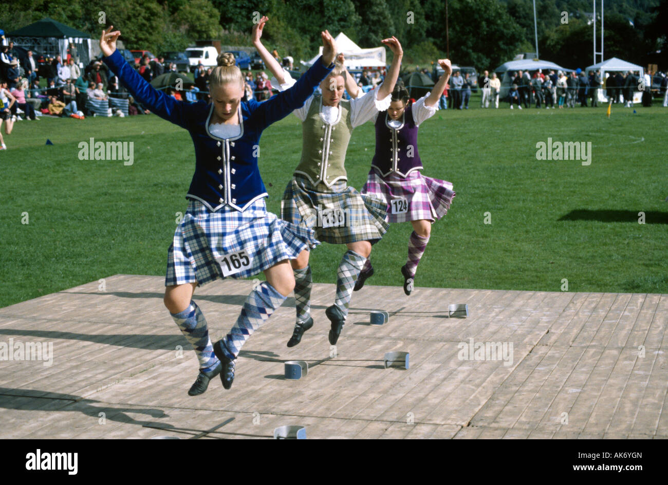 Traditional Scottish Highland dancing comeptition at the Pitlochry ...