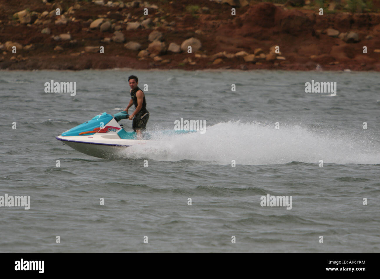 jet skiing in costa rica lake arenal Stock Photo - Alamy