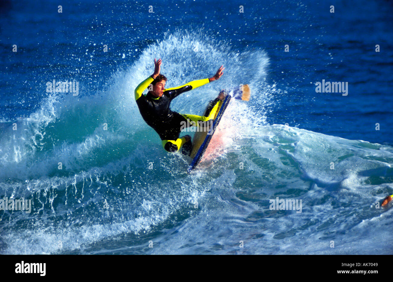 Male body boarder in Southern California MR Stock Photo - Alamy