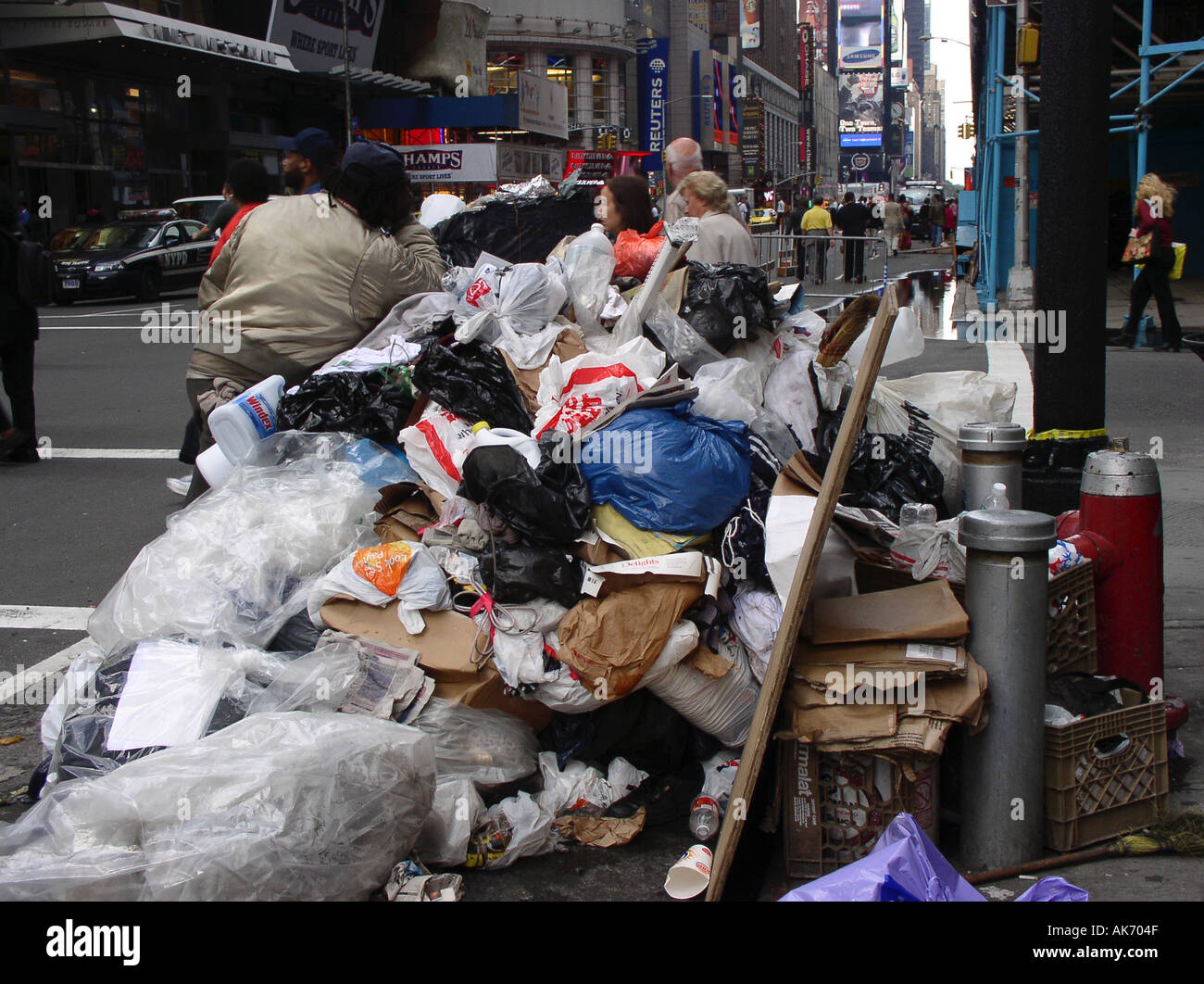 Pile of Garbage 41rst Street and 7th Avenue New York NYC manhattan 09 ...