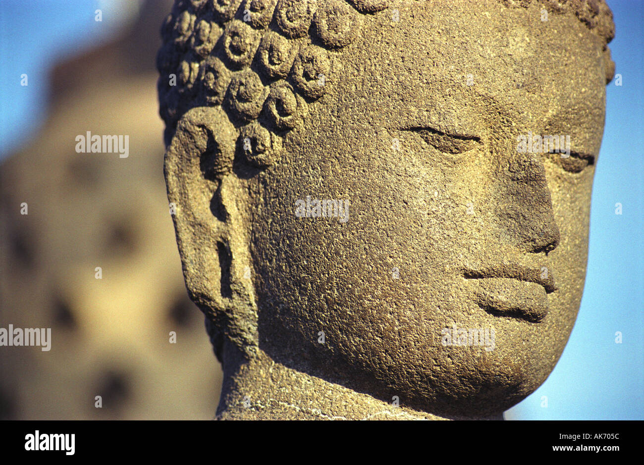 Detail of Buddha Statue in Borobudur Temple, Indonesia Stock Photo - Alamy