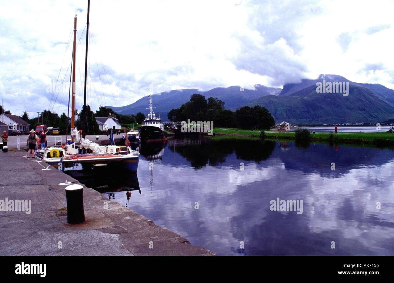 corpach basin caledonian canal fort william scotland europe Stock Photo ...