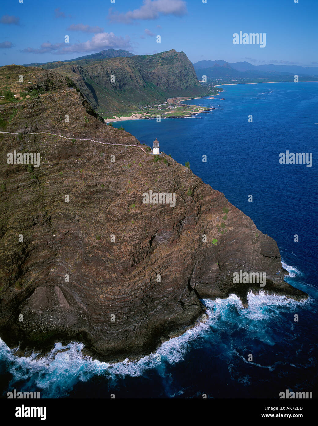 Makapuu Lighthouse Makapuu Oahu Hawaii USA Stock Photo - Alamy