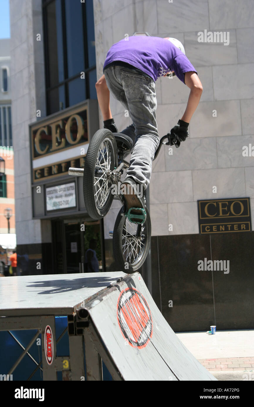 DK BMX Stunt Team member Brett "Mad Dog" Banasiewicz Stock Photo - Alamy
