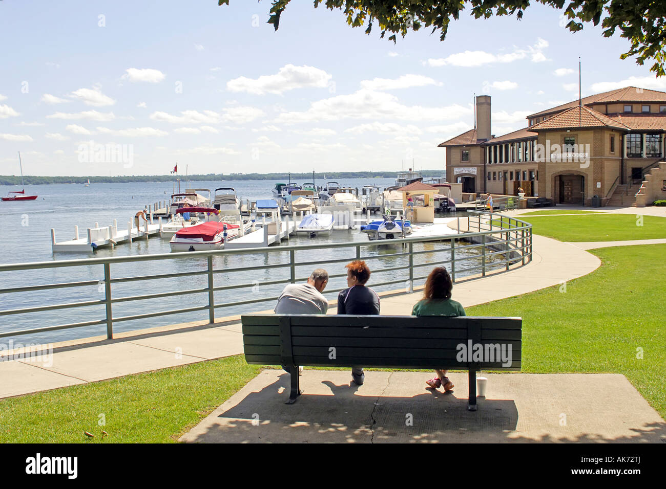 Riviera waterfront is a popular place to relax during the summer months ...