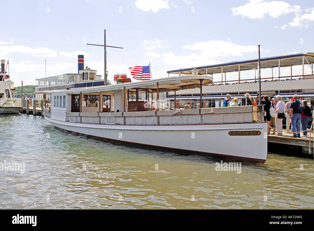 Tourist boat rides available during the summer months at Lake Geneva ...