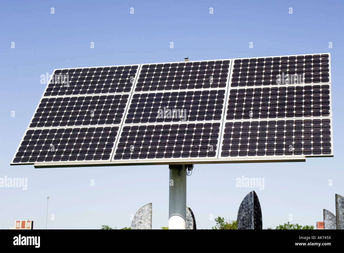 Rotating Solar energy panels Stock Photo - Alamy