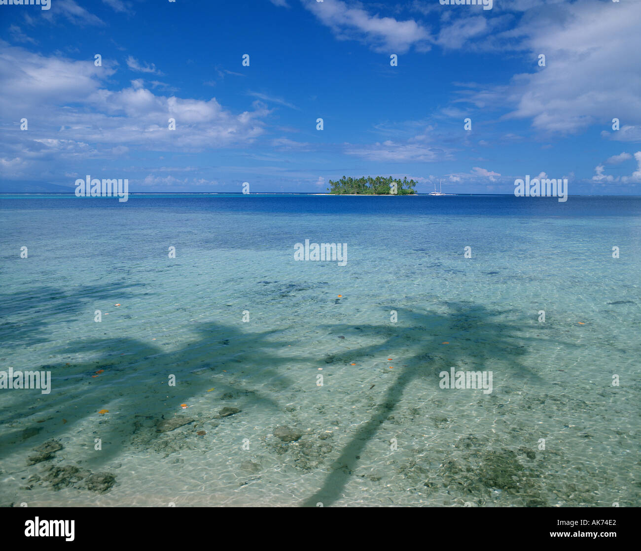 Motu island off Bora Bora French Polynesia Stock Photo - Alamy