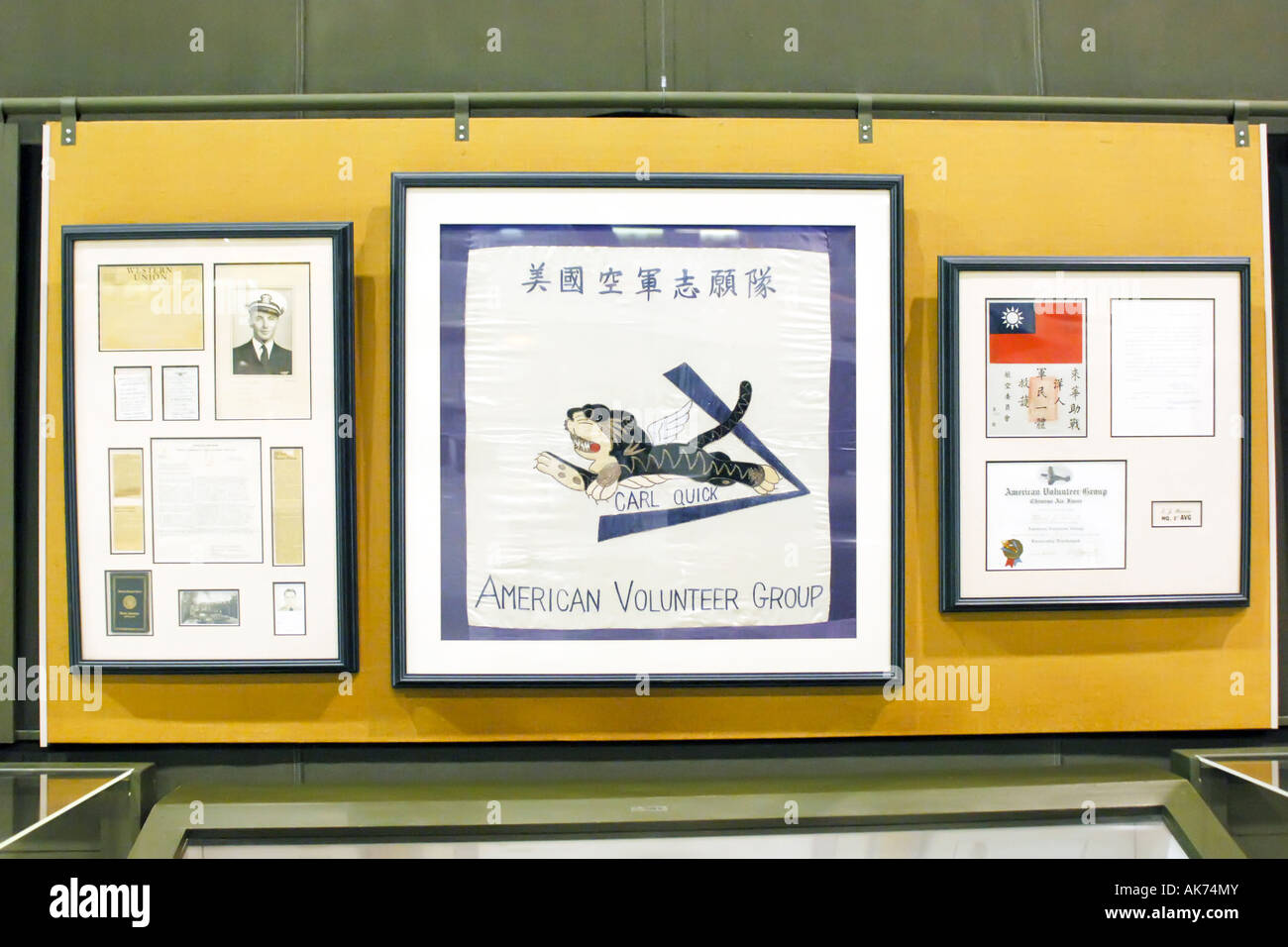 Flying Tigers memorabilia at the EAA museum Oshkosh Wisconsin WI Stock ...