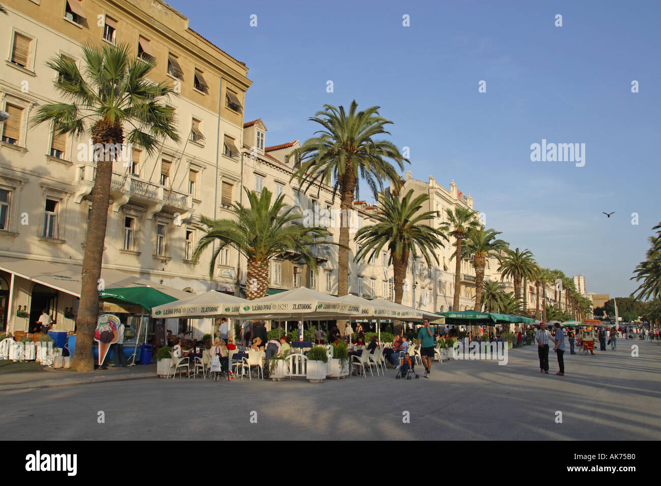 Waterfront Riva Split Croatia Stock Photo - Alamy