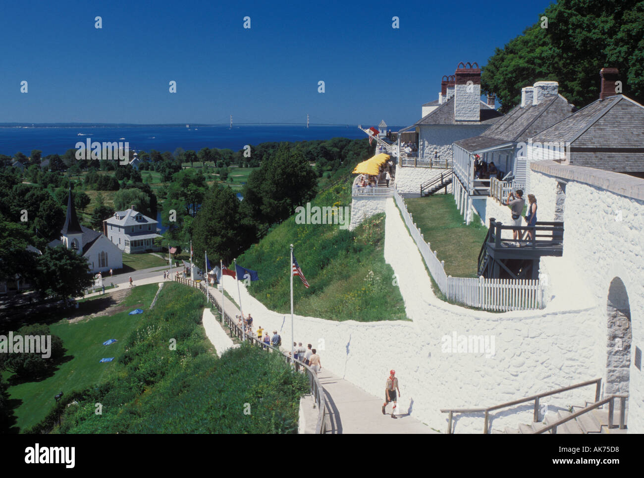 Michigan island mackinaw historic state park hi-res stock photography ...