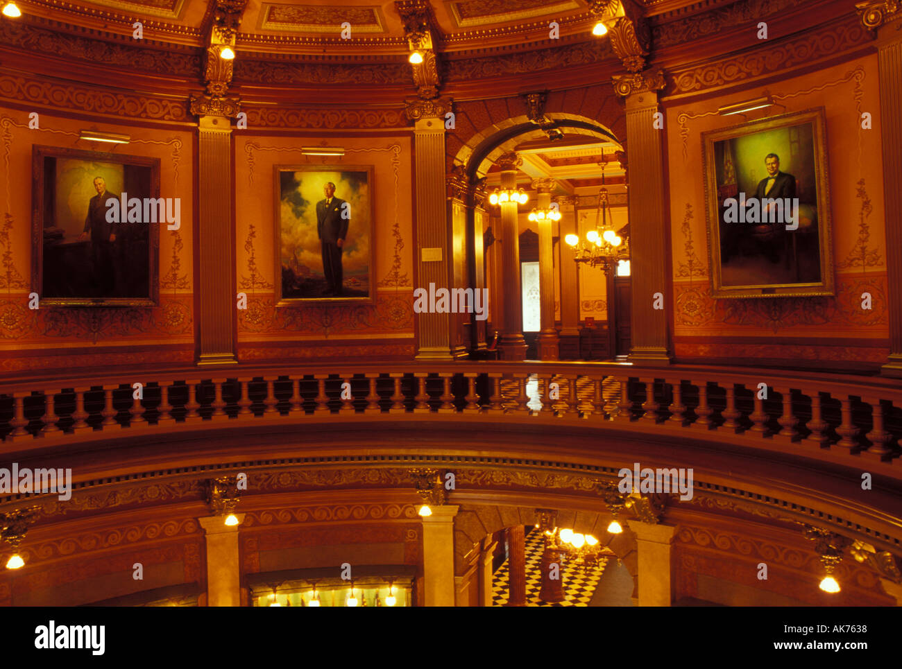 Michigan state capitol building interior hi-res stock photography and ...