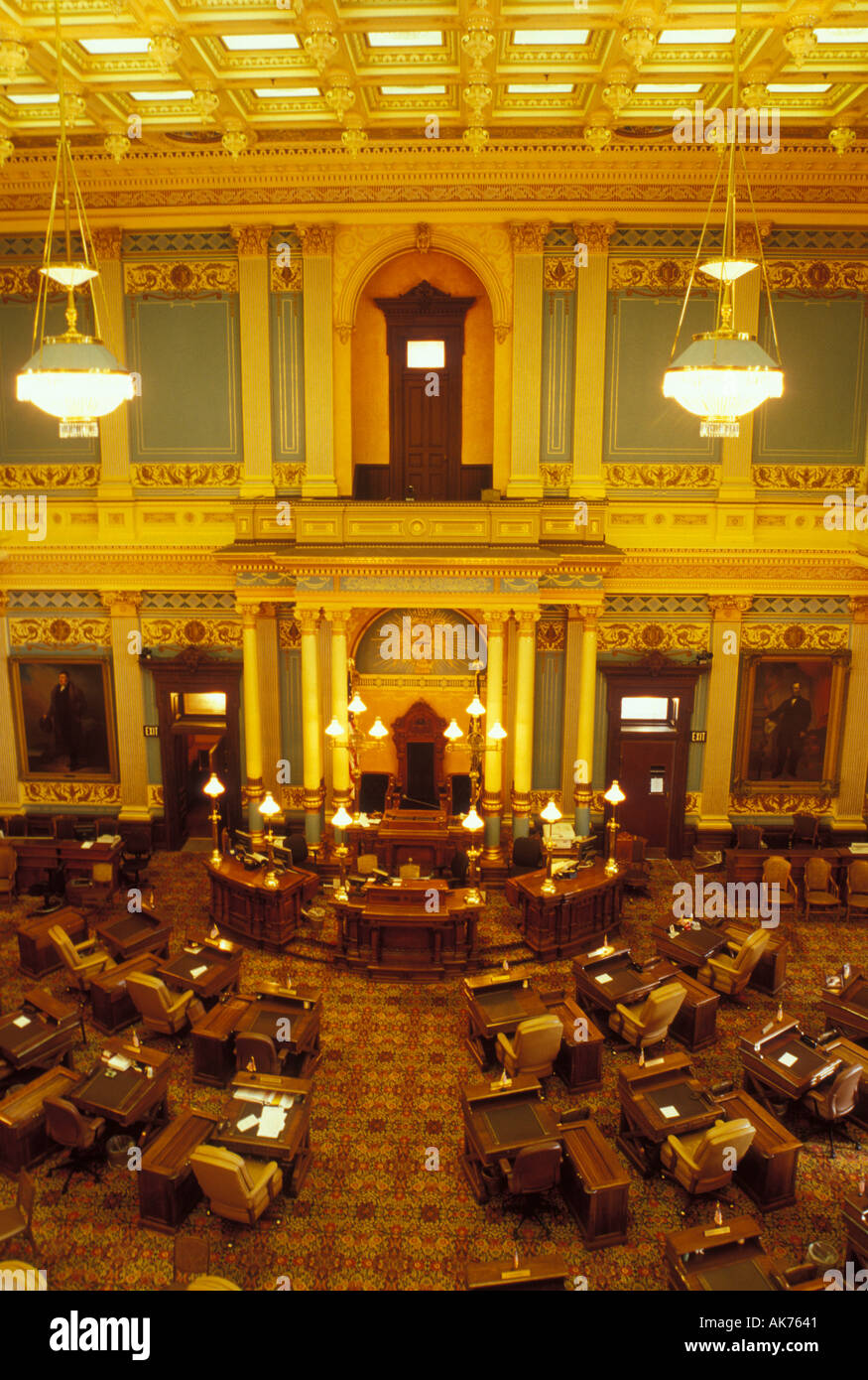 Michigan state house chamber hi-res stock photography and images - Alamy
