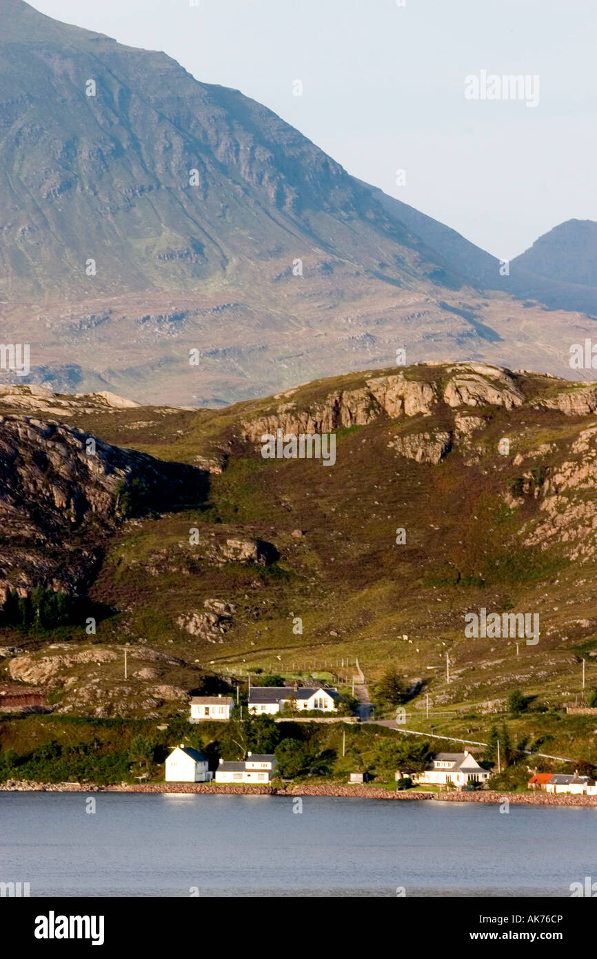 Remote Hamlet in Upper Loch Torridon, Wester Ross, Scotland Stock Photo ...