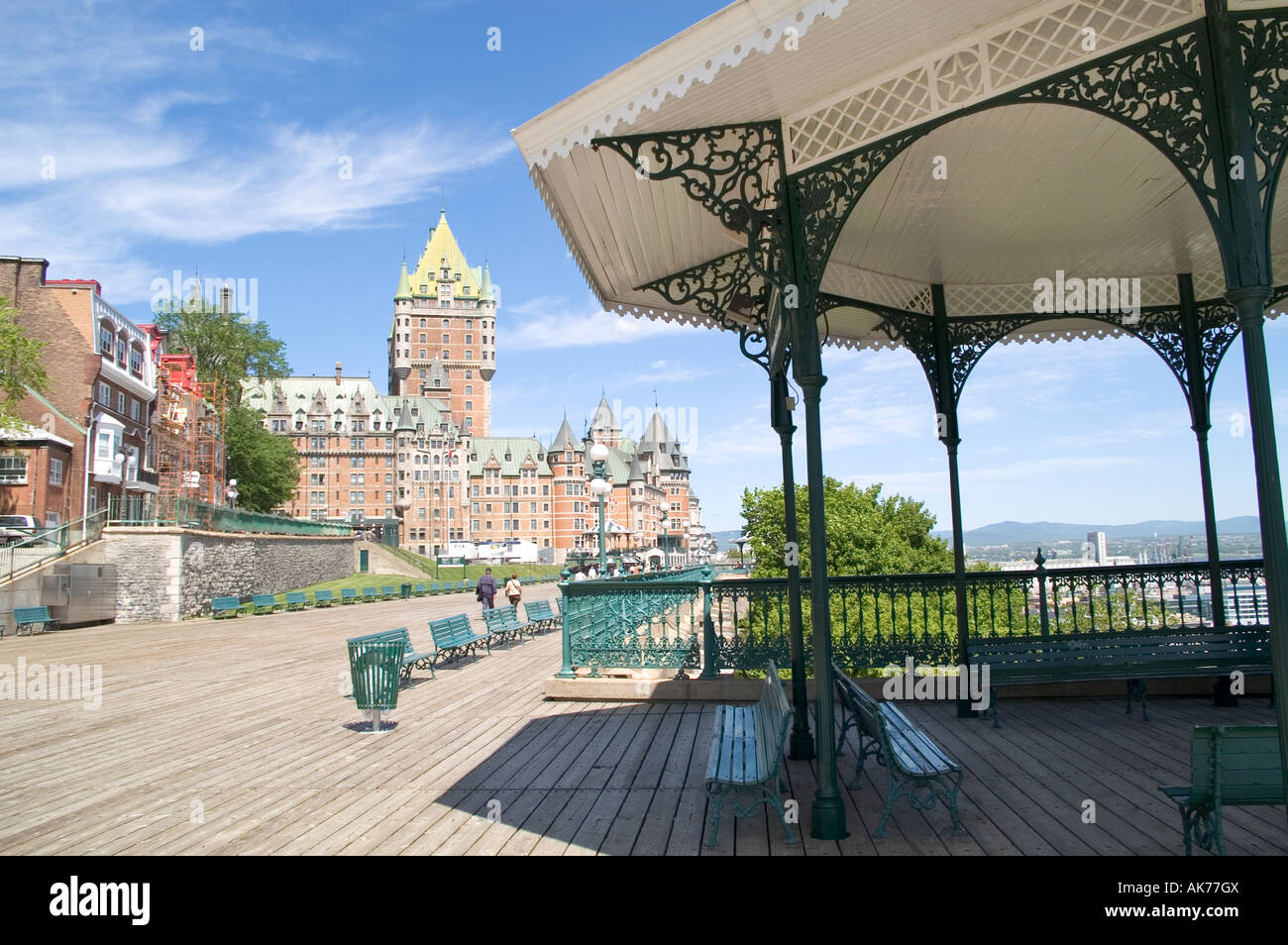 Quebec city Dufferin terrace Stock Photo - Alamy