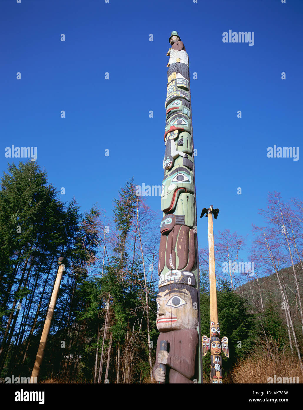 Totem Bight State Park Ketchikan Alaska Stock Photo - Alamy