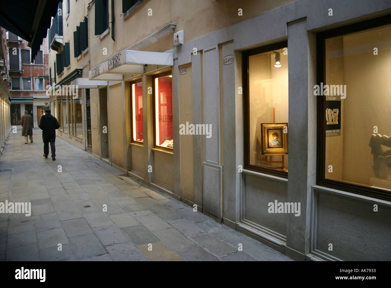 Venice Street Scene Stock Photo - Alamy