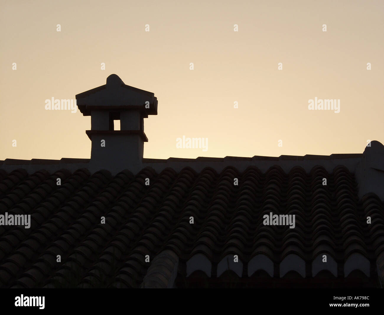 Spanish Rooftop Stock Photo - Alamy
