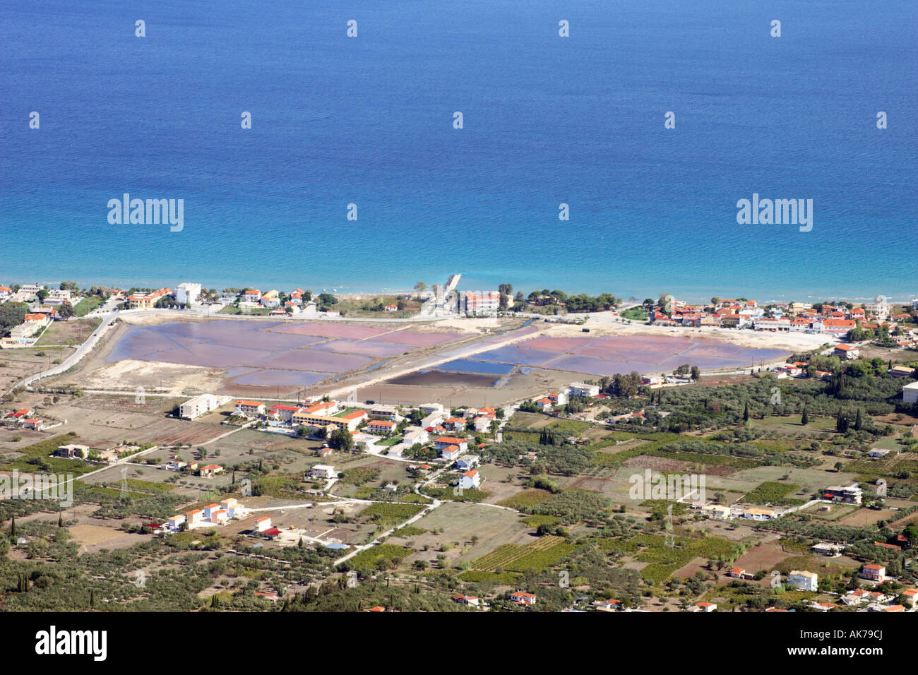 Aerial view of Alykes, Zakynthos island, Greece Stock Photo - Alamy