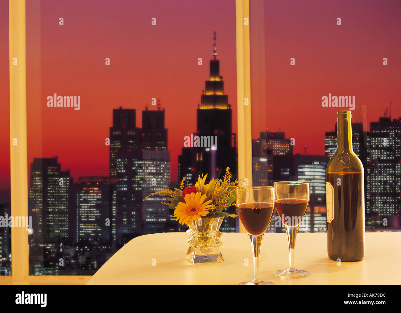 Wine night view Stock Photo - Alamy