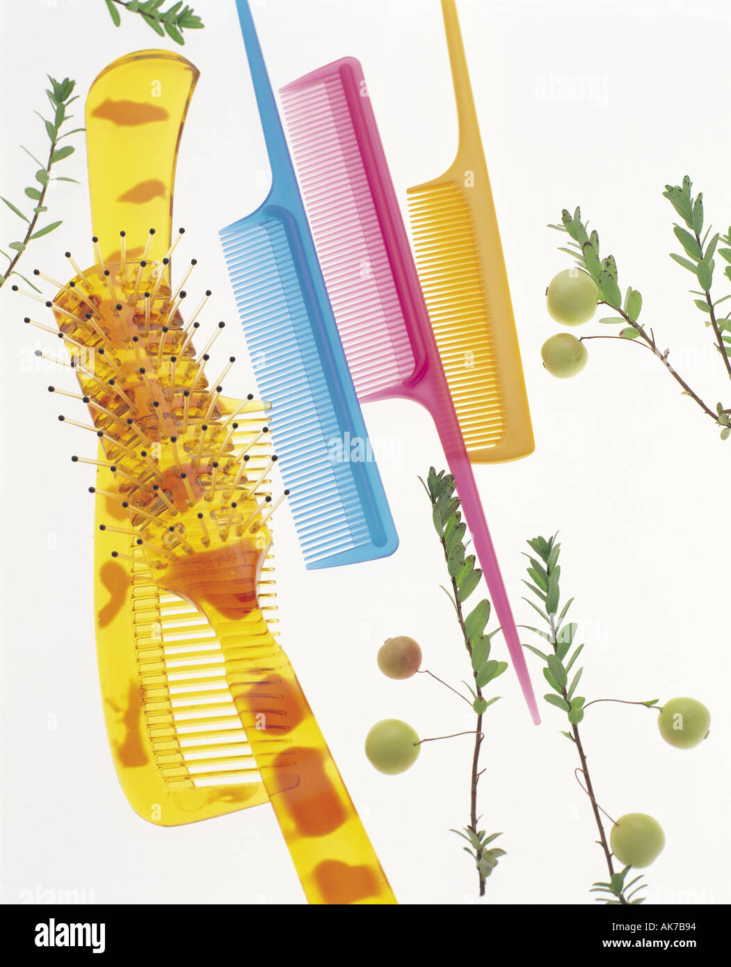 Hair brush combs Stock Photo - Alamy