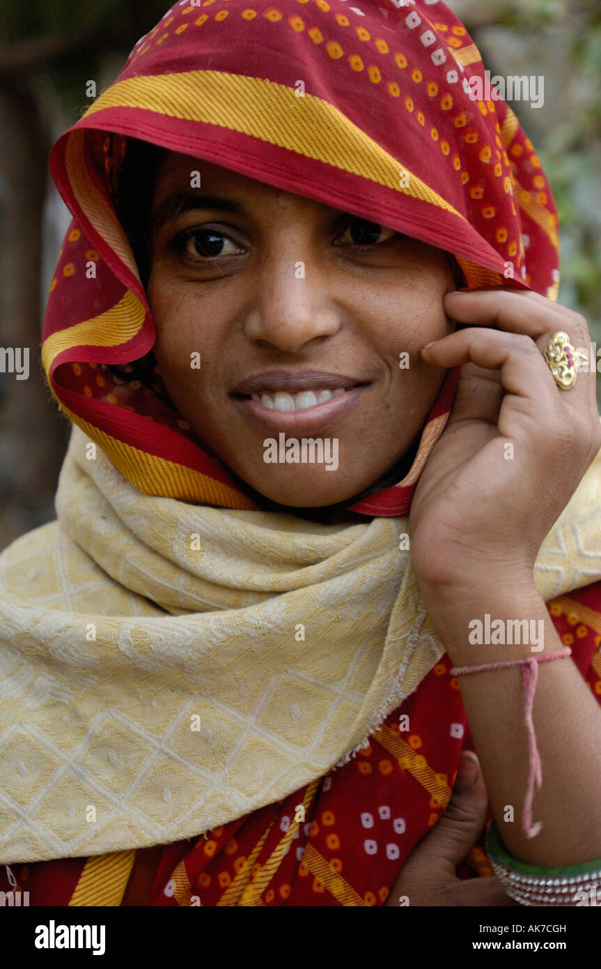 Rajasthani village woman. Pushkar, Rajasthan. INDIA Stock Photo - Alamy