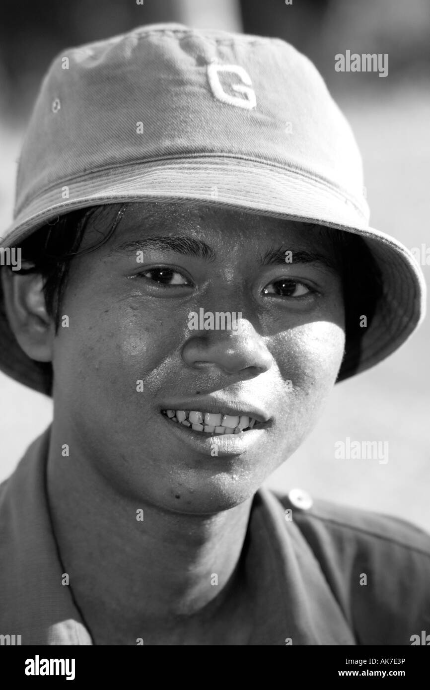 Burmese man on the outskirts of Bago, (Pegu), Burma, (Myanmar Stock ...