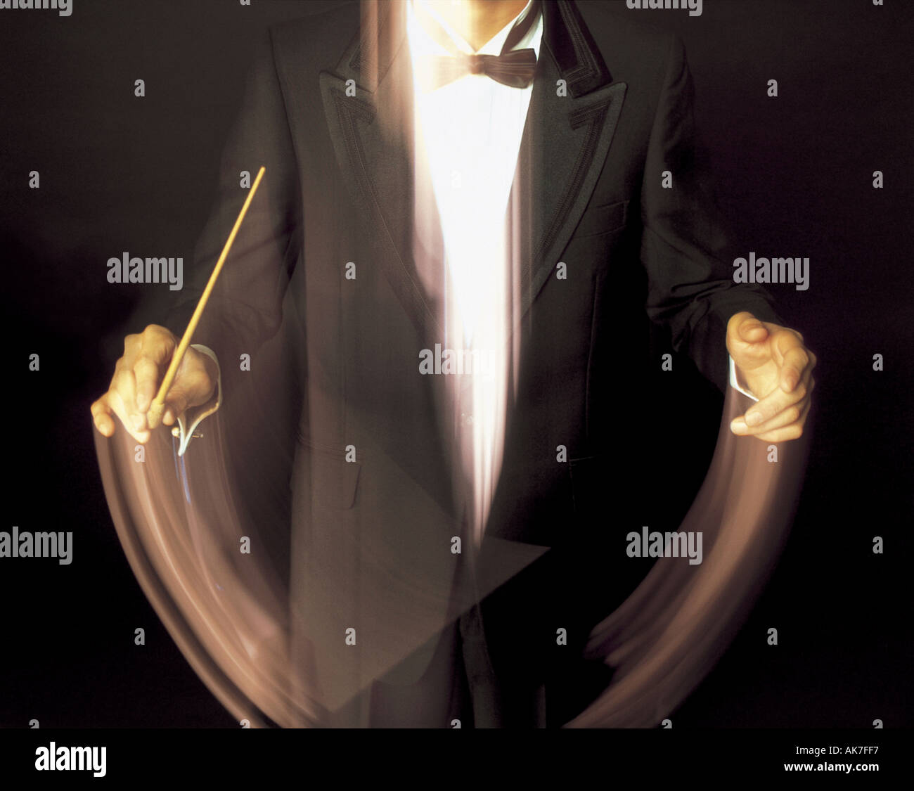 Hands of conductor Stock Photo - Alamy