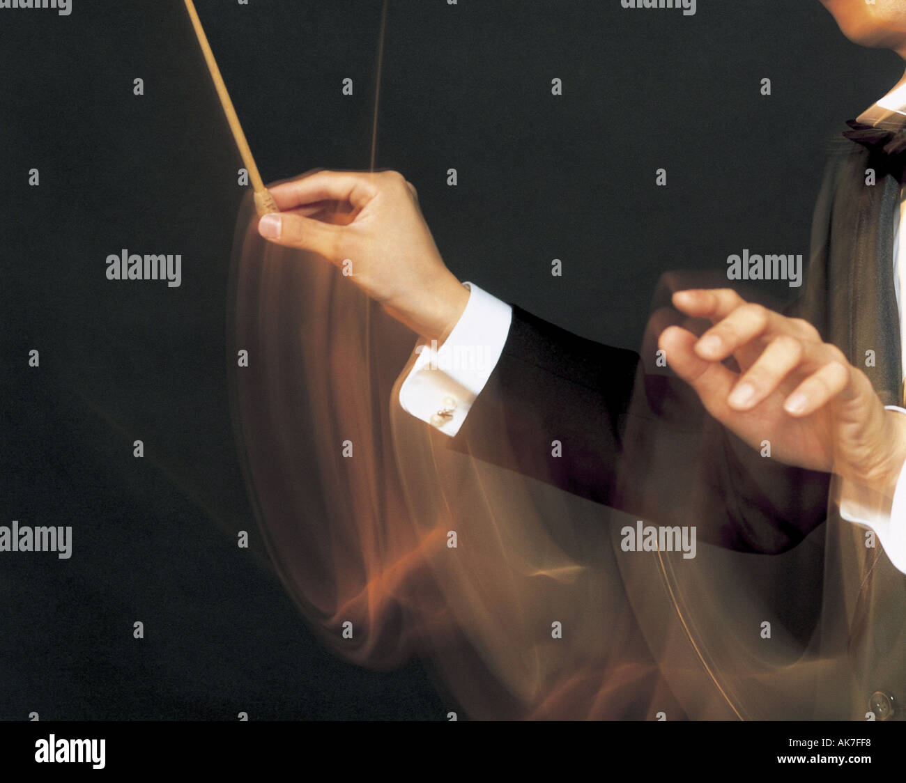 Hands of conductor Stock Photo - Alamy
