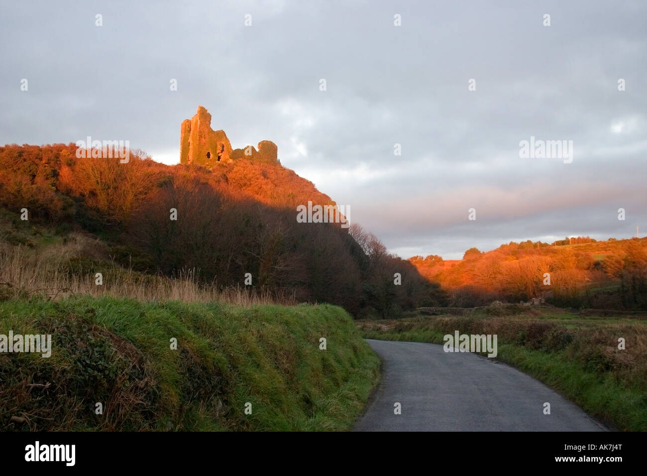 Dunhill Castle, Dunhill, County Waterford, Ireland Stock Photo - Alamy