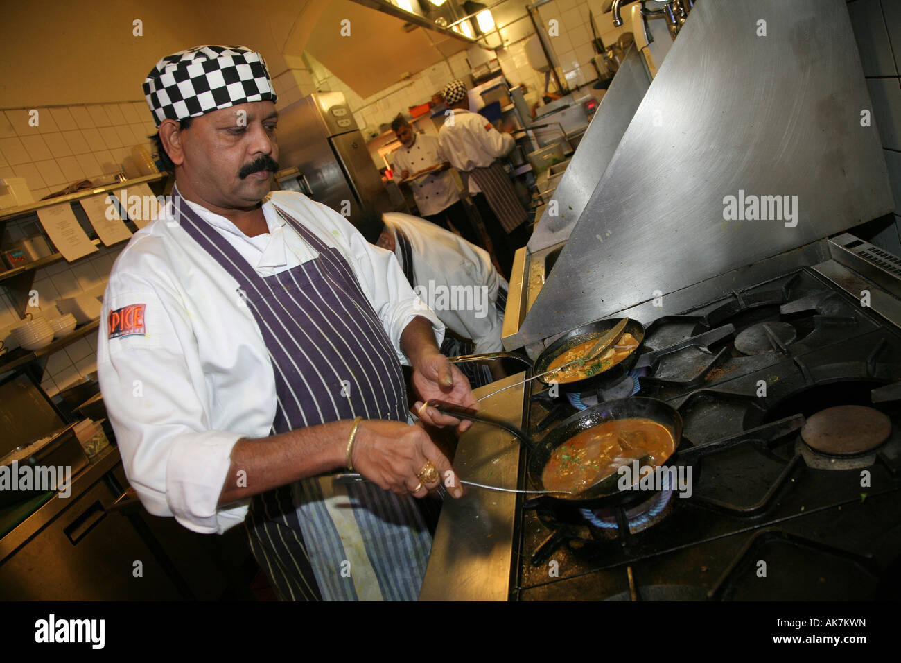 Indian Chef Cooking Food