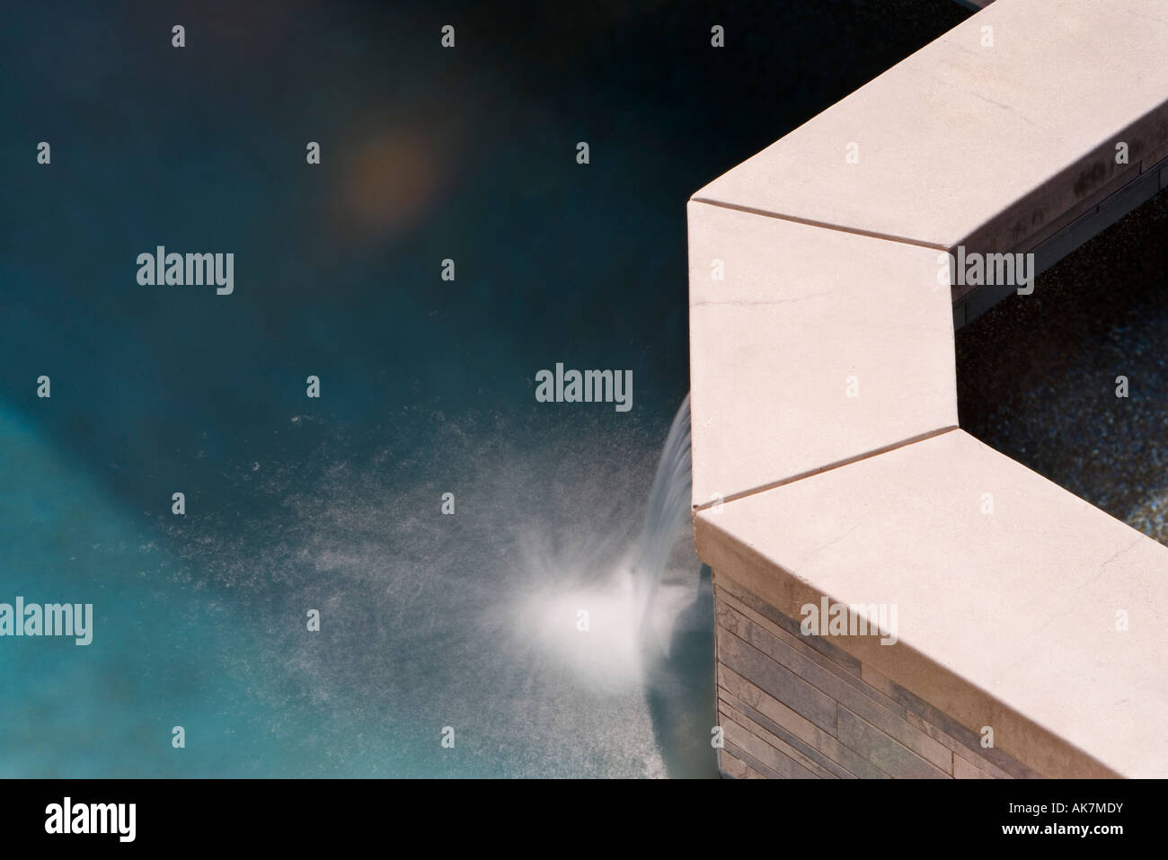 Detail of Modern Swimming Pool and Jacuzzi Stock Photo - Alamy