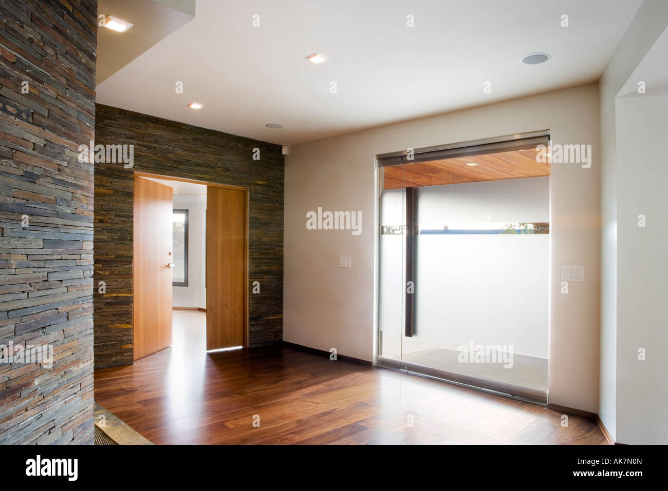 Interior Hallway in Modern Home Stock Photo - Alamy